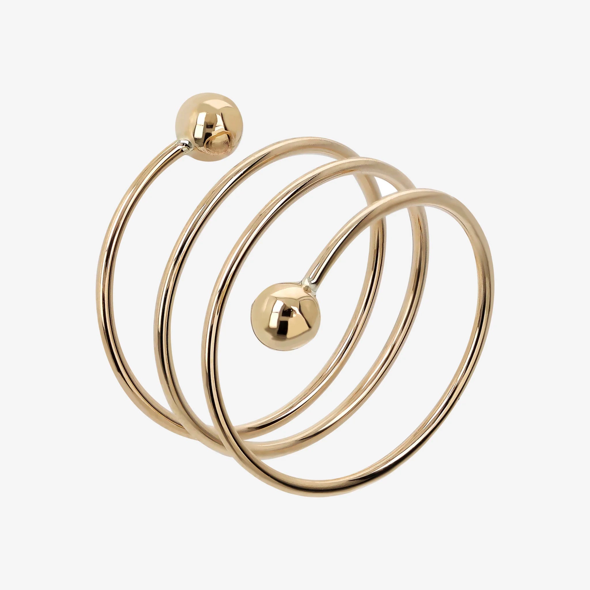 375 Gold Band Ring Spiral Design - Milor